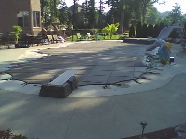 Rayner Brown Safety Mesh Pool Cover - Pool Safety Covers Loop Loc ...